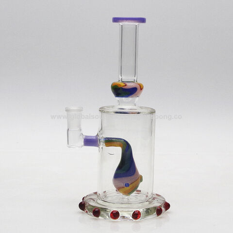 Buy Wholesale China Glass Bong Hookah Water Pipe Dab Oil Rig Smoking Rig With Fish Perc & Glass ...