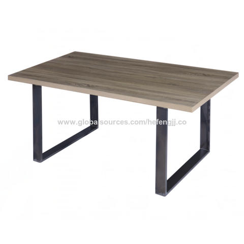Buy Wholesale China Melamine Top With Powder Coating Metal Leg Dining ...