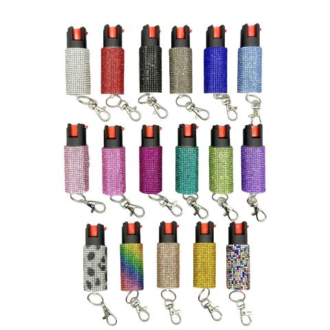 20 Ml Diamond Pepper Spray Chili Spray Self Defense Keychain Set Self ...