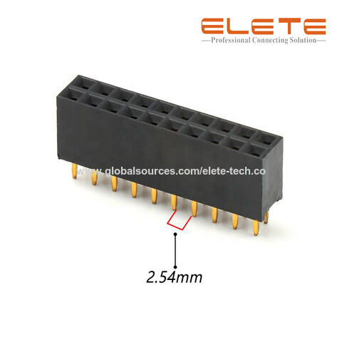 Bulk Buy China Wholesale Female Header 2.54mm, Dual Row, H=8.5, 2* 10 ...