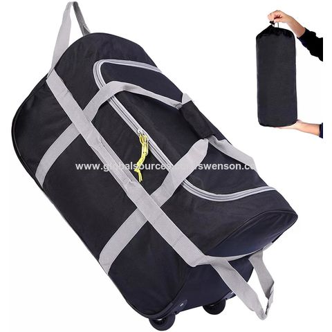 Buy Wholesale China Free Sample Folding Wheeled Rolling Duffle Bag For ...