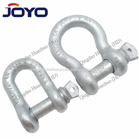 G210 Large D Shackle,screw Pin Chain Shackle, The Us Type Drop Forged ...