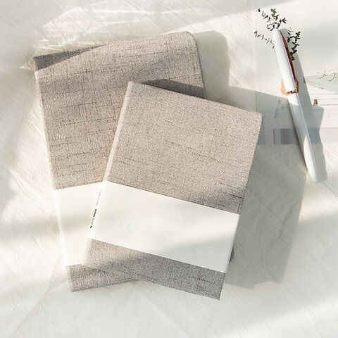 Custom Color Full Print Linen Cloth Cover Journal Paper Sketch Book ...