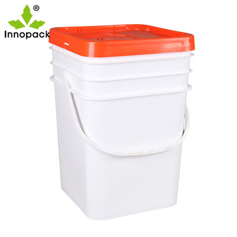 Buy Wholesale China Hot Sale Factory 5 Gallon Plastic Bucket Square 20l ...