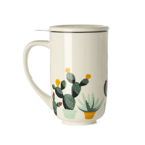 Buy Wholesale China Modern Cactus Pattern Custom Office Ceramic Tea Cup ...