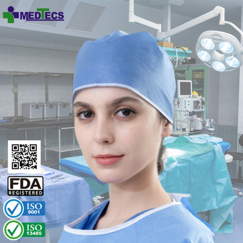 Fda Colorful Disposable Women Doctor Medical Surgical Scrub Hat Caps ...