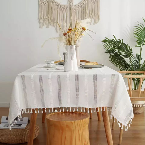 Buy Wholesale China Polyester Waterproof Table Cloths Turkish Linen ...