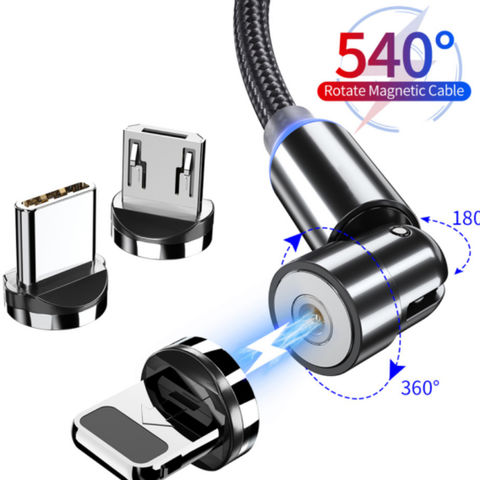 Buy Wholesale China 540 Degree Rotating Cable Magnetico 3 En 1 3a Fast ...