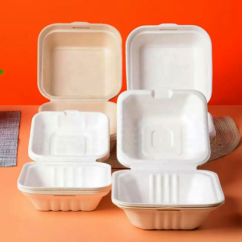 Buy Wholesale China Pfas Free Biodegradable Lunch Boxes Bagasse Paper ...