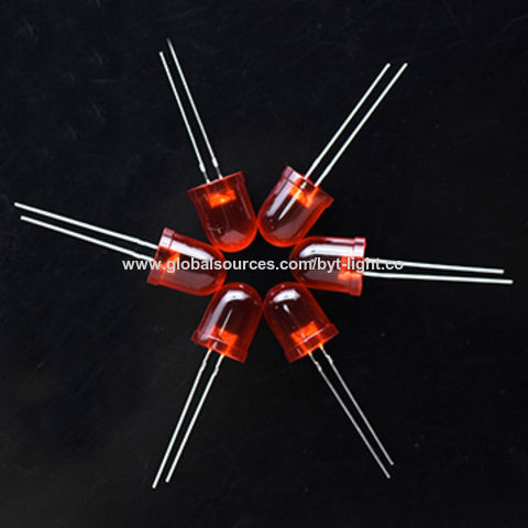 Buy Wholesale China Super Bright 10mm Red Led 60 Degree With Diffused Lens & Super Bright 10mm ...