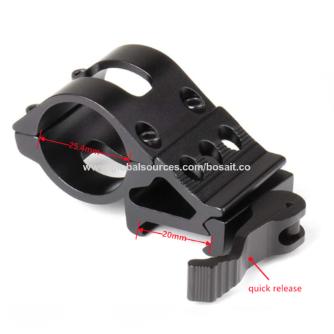 Buy Wholesale China Scope Mount, 1” Flashlight Mount Tactical Qd Quick ...