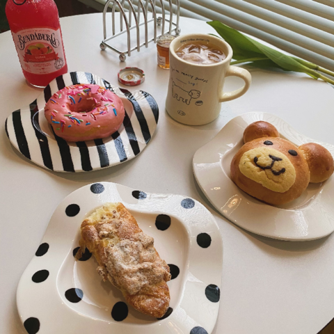 Buy Wholesale China Ins Style Simple Wave Breakfast Plate Wave Dot ...