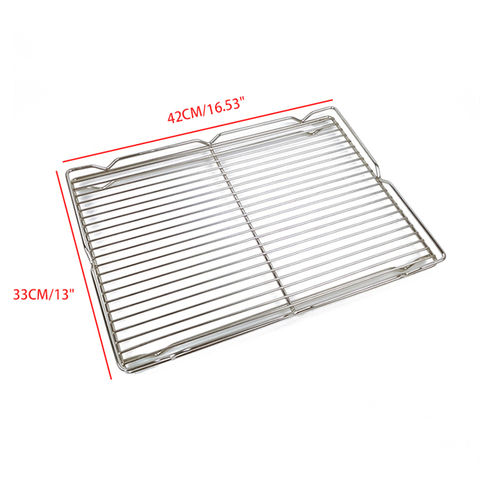 Stainless Steel Oven Rack Baking Cooking Grid Bbq Grill Grate Cooling ...