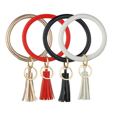 Buy Wholesale China Key Ring Bracelets Wristlet Keychain Bangle Keyring ...
