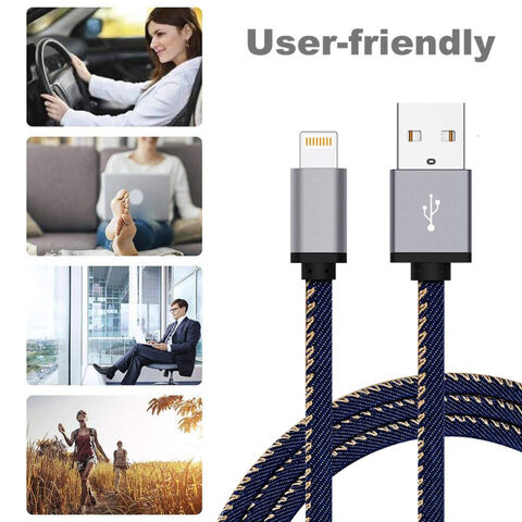 Buy Wholesale China Mfi Certified Lightning Cables Nylon Braided 2m ...