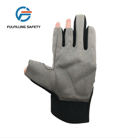 Buy Wholesale China 3 Open Fingers Wear-resistant Non-slip Mechanic ...