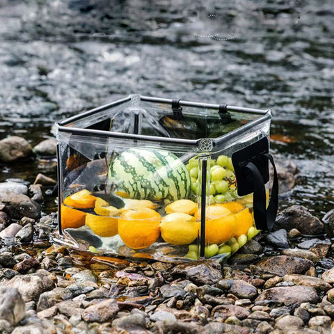 Buy Wholesale China 18l Outdoor Transparent Pvc Square Portable ...