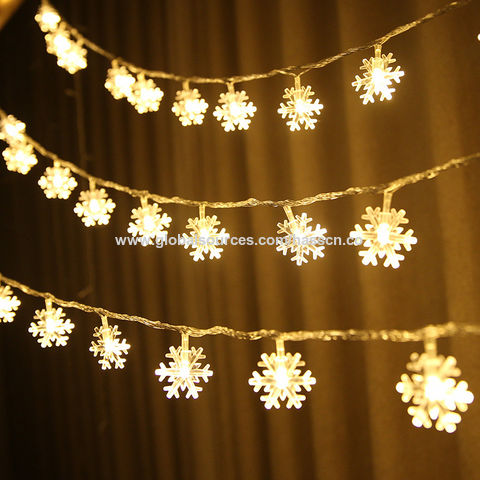 Buy Wholesale China Christmas Snowflake String Lights, Led Battery ...