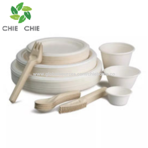 Buy Wholesale China Disposable Dinnerware Set Biodegradable Bagasse ...