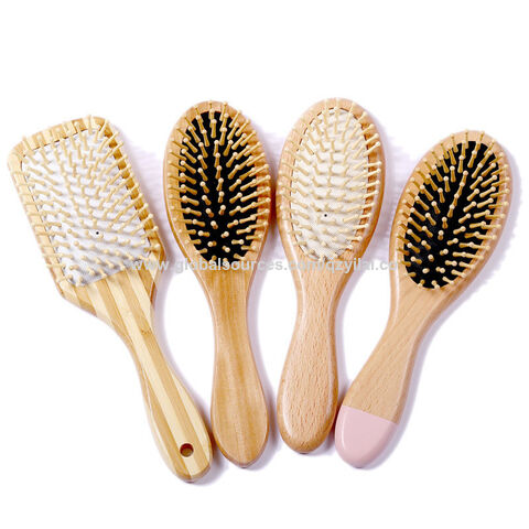 Buy Wholesale China 100% Wooden Scalp Brush Scalp Massage Antistatic ...