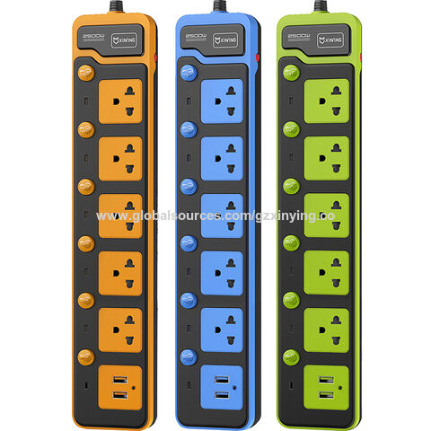 Buy Wholesale China 5v 2.1a Usb Port 5 Way Power Extension Board Surge ...