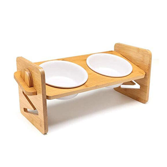 Pet Feeder，bamboo Pet Feeding Rack - Buy China Wholesale Bamboo Pet ...