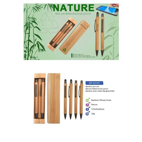 Buy Wholesale China Most Popular Laser Logo Eco-friendly Bamboo Wooden Ball Pen With Metal Clip ...