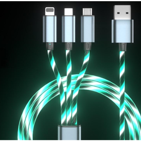 Buy Wholesale China Charging Line Usb Cable Led Flow Light Fast Charger ...