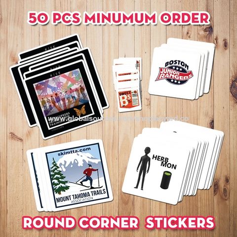 Buy Wholesale China Custom Rounded Corner Sticker Printing Logo Label ...