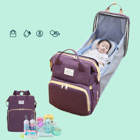 Buy Wholesale China Baby Bags Set Mummy Travel Multi-function Bed ...