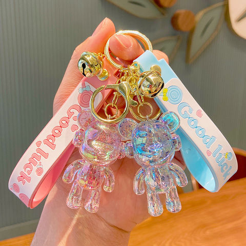 Buy Wholesale China Wholesale Glitter Transparent Bear 3d Acrylic Fancy ...