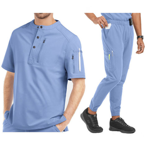 Buy Wholesale China Custom Polyester Rayon Spandex Stretch Scrubs ...