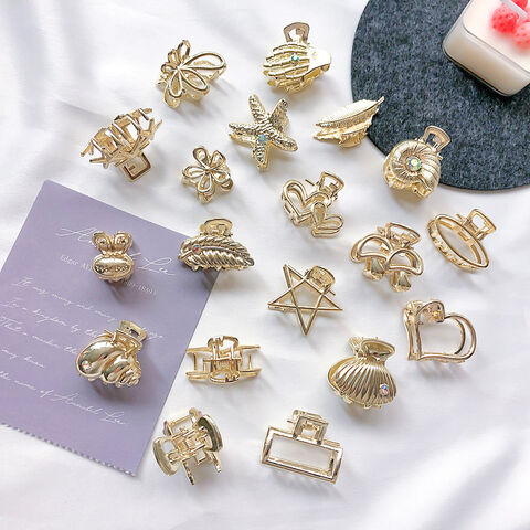 Buy Wholesale China Mini Alloy Hairpin Starfish Shell Small Grab Clips ...