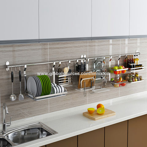 Buy Wholesale China Wall Mounted Plate Dish Drying Rack Kitchen ...