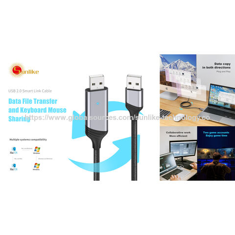 Buy Wholesale China Usb 2.0 Smart Link Cable, Data File Transfer And ...