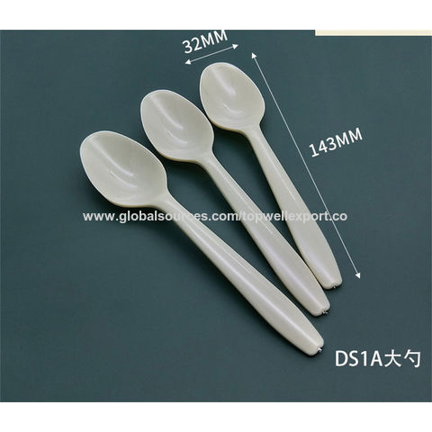 Buy Wholesale China 120mm Mini Plastic Spoon Disposable Dessert Spoon ...