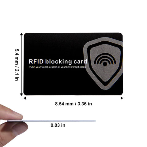 Buy Wholesale China Rfid Blocking Card, Rfid Card, Signal Blocking Card ...