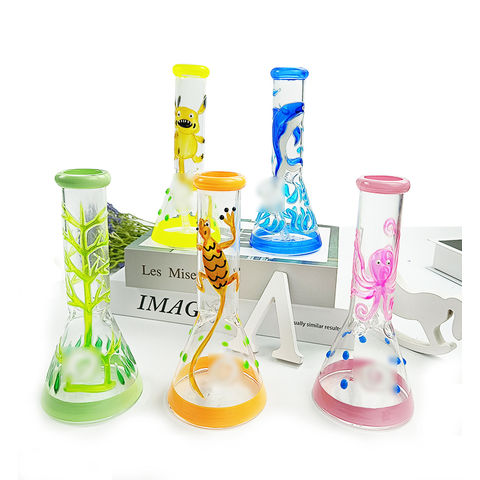Buy Wholesale China 2022 New Hand-painted Small Beaker Glass Bong ...