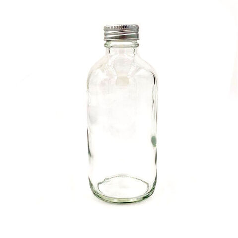 250ml 8oz Clear Boston Shape Beverage Glass Bottle For Drinking - China ...