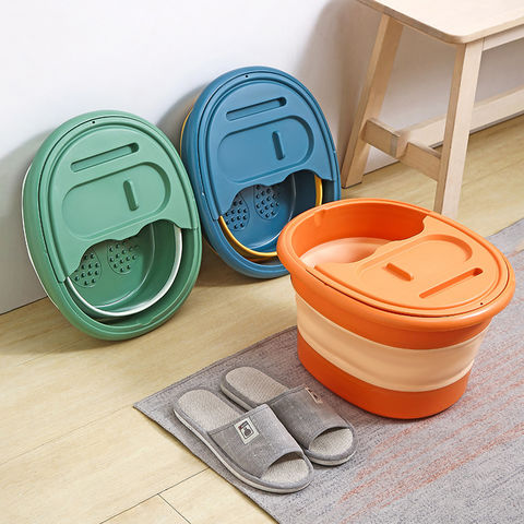 Folding Foot Bath With Cover Portable Foot Washing Heat Preservation ...