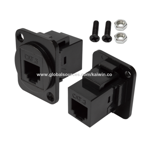 Manufacturer Rj11 6p4c Panel Mount Phone Cord Extender Jack Rj11 Female ...