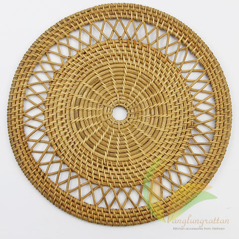 Buy Wholesale Vietnam Top Quality Gold Placemat Rattan Charger Plates ...