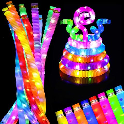 Buy Wholesale China Pt128 Light Up Pop Fidget Tubes Kids Sensory Toys ...