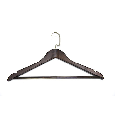 Buy Wholesale China Luxury Cloth Hanger Flat Hook Custom Logo Natural ...