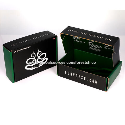 Buy Wholesale China Wholesale Black Green Box Custom Logo Paper ...