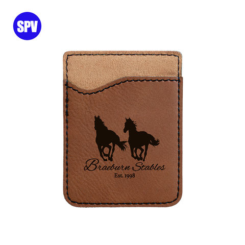 Buy Wholesale China Wholesale Laserable Leatherette Phone Card Holder ...