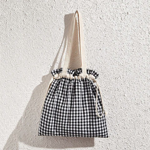 Buy Wholesale China Students Shopper Canvas Bag Custom Drawstring Tote ...