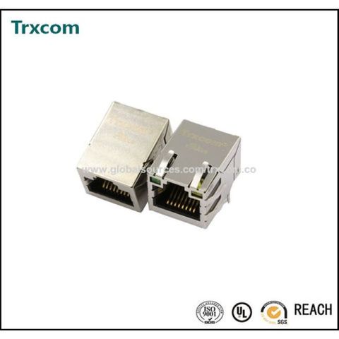 Buy Wholesale China Modular Rj45 Connector Jack With Magnetic Single ...