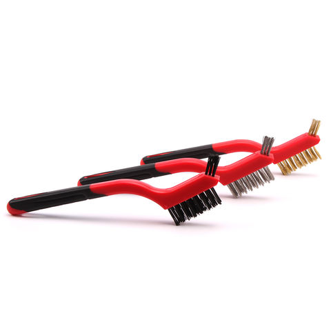 Buy Wholesale China Mini Wire Brush Set Three Piece Black And Red Two ...