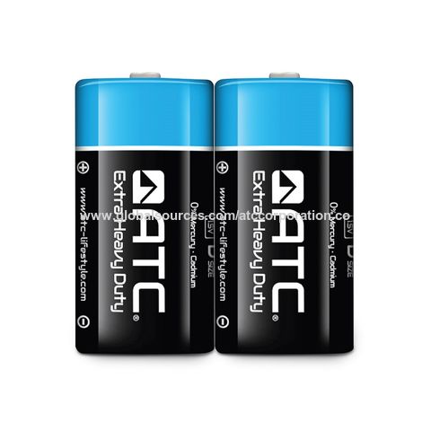 Buy Wholesale Hong Kong SAR D Battery R20p / Um-1 Zinc Carbon Dry Cell ...